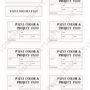 Paint Jar Labels - Etsy