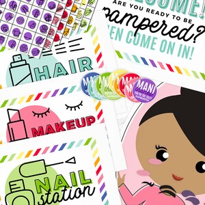 Pamper Me Pajama Party Printable Pack - Etsy