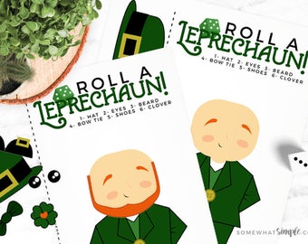 Roll a Leprechaun St. Patrick's Day Printable Game for - Etsy