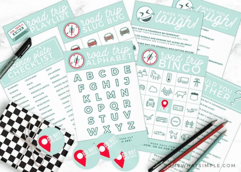 Road Trip Activity Kit - Etsy