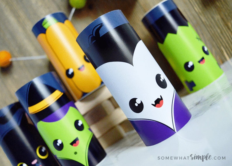 Halloween Toilet Paper Roll Craft Printable - Etsy