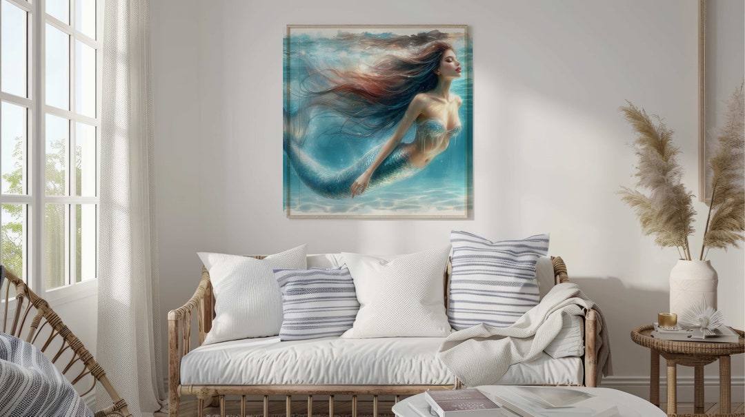 Printable Mermaid Art for Your Shore Home - Etsy