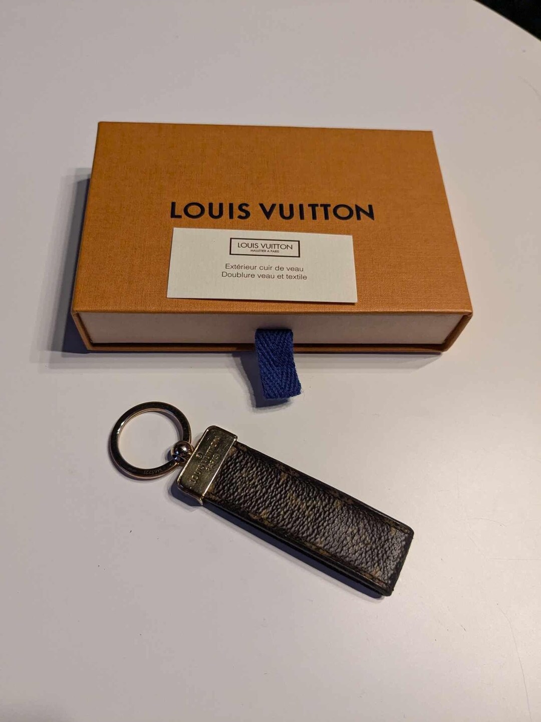 Authentic Louis Vuitton Key Ring With Box Vintage Monogram Porte Cles ...