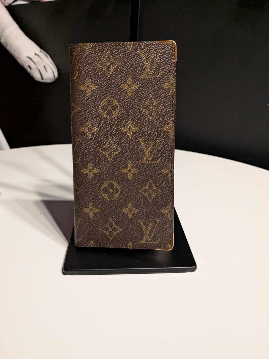 Authentic! Louis Vuitton Very Rare Brass Tips Version Monogram Long ...