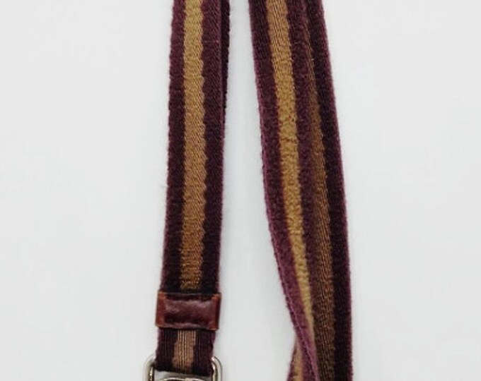 GUCCI Lanyard Interlocking GG Red Stripe Strap Neck Holder ID Case ...