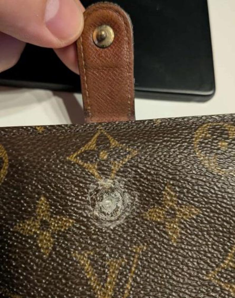 Authentic Louis Vuitton! Porte Monnaie Wallet Kisslock Coin Purse ...