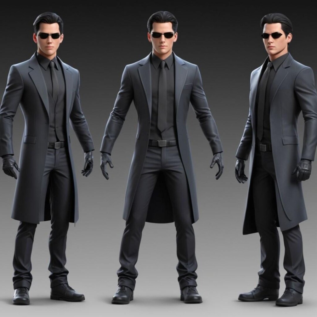 Custom Matrix Movie Character Figurine | 3D Printed Keanu Reeves Fan ...
