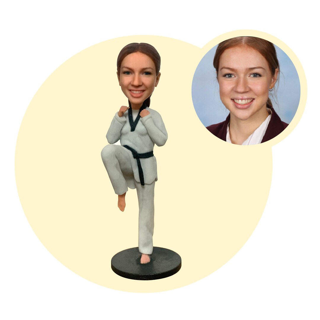 Custom 3D Printed Bobblehead Figurine - Personalized Miniature Statue ...