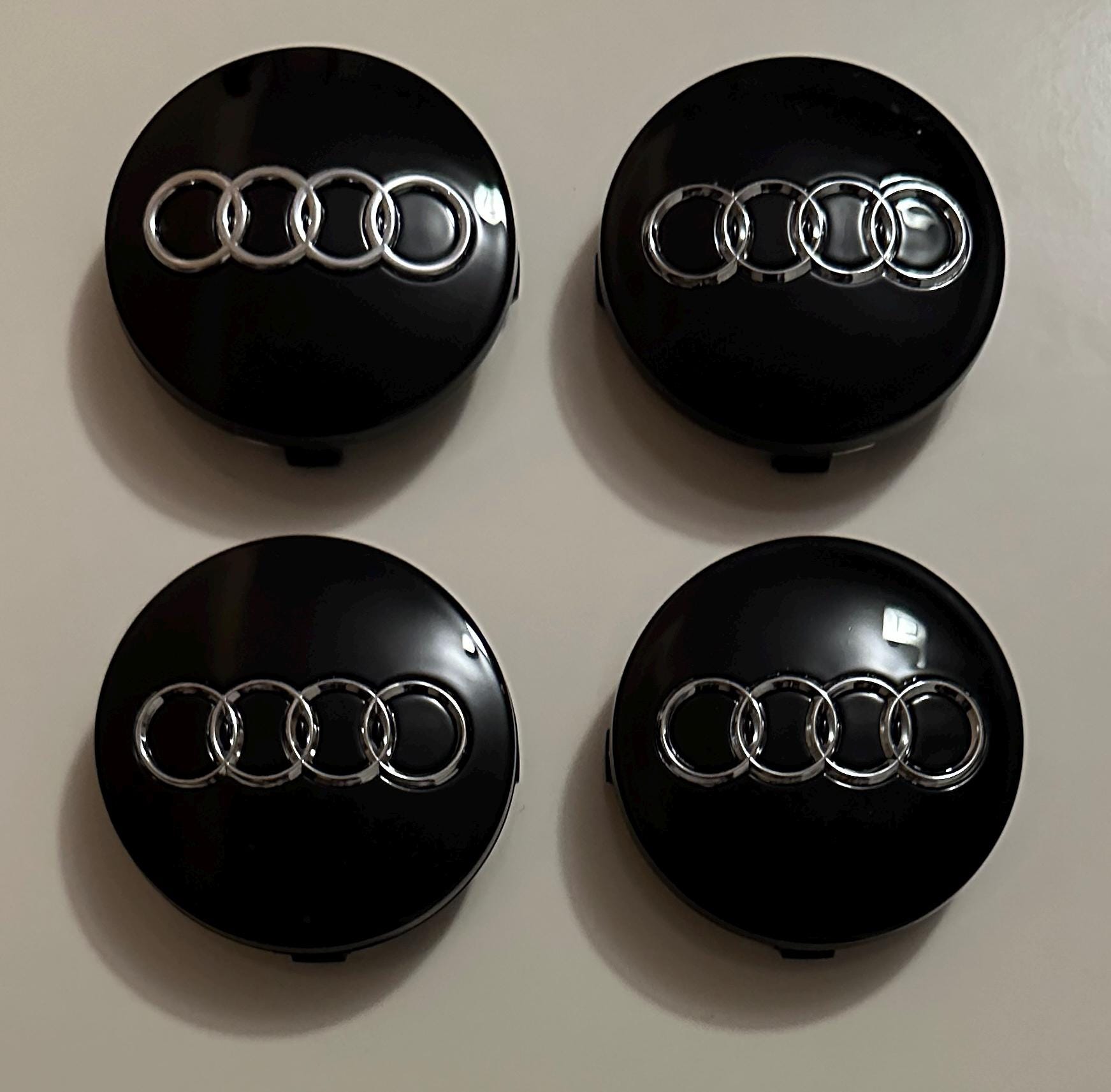 Set of 4 Black 60mm 2.36 Inch Audi Wheel Center Hub Caps 4B0601170 - Etsy
