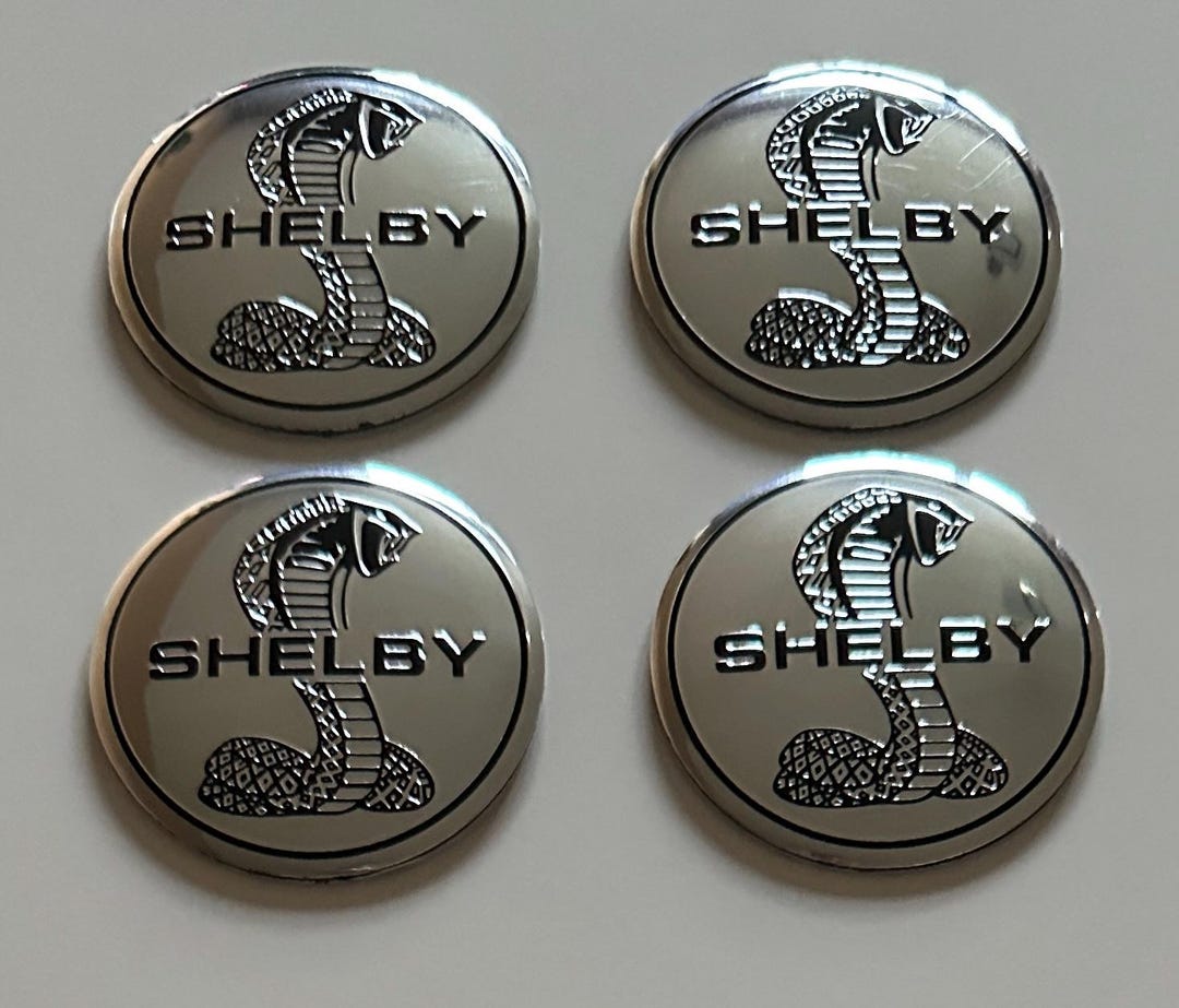 Set of 4 Silver 56mm 2.20 Inch Shelby Wheel Center Hub Cap Stickers - Etsy