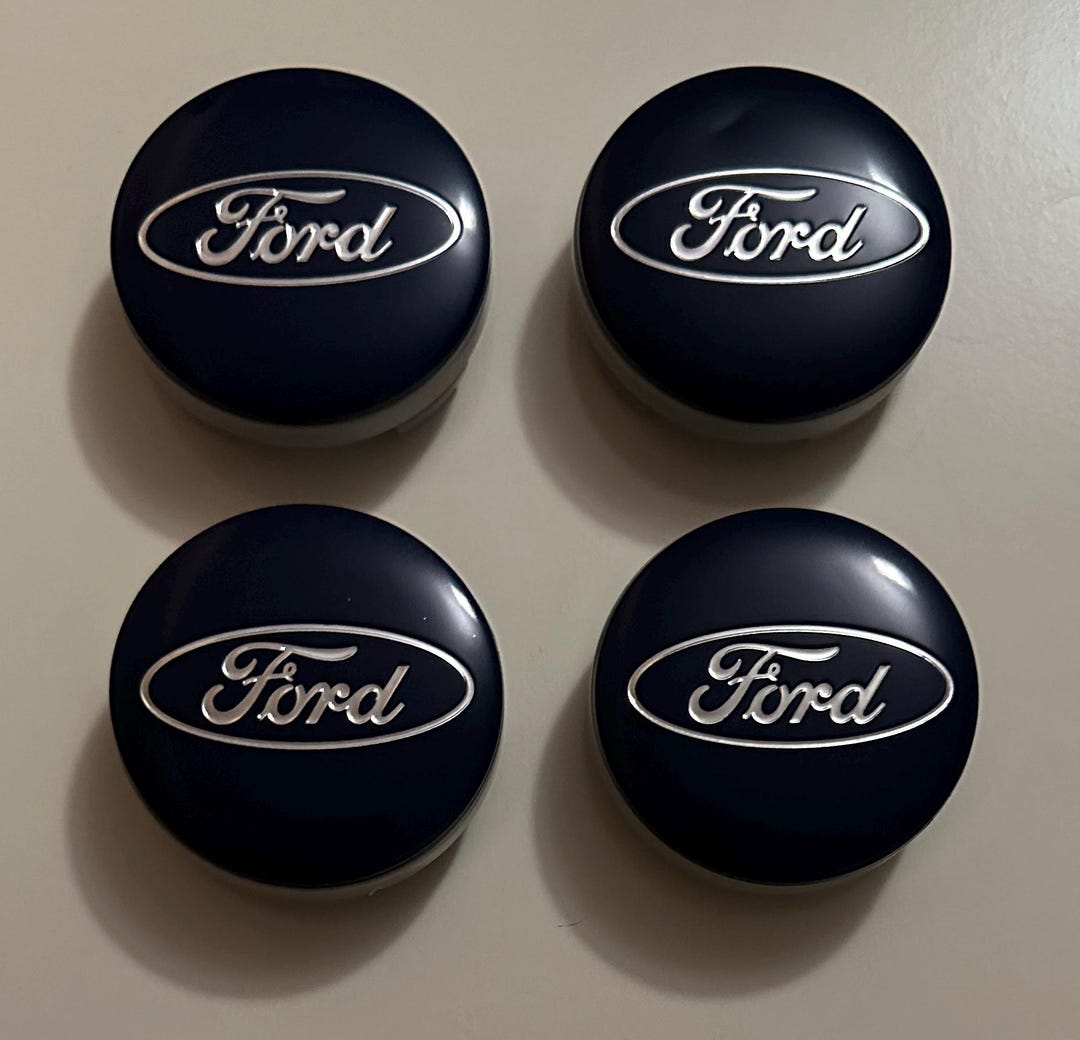 Set of 4 Dark Blue 54mm 2.13 Inch Ford Wheel Center Hub Caps 6M211003AA ...
