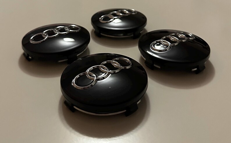 Set of 4 Black 60mm 2.36 Inch Audi Wheel Center Hub Caps 4B0601170 - Etsy