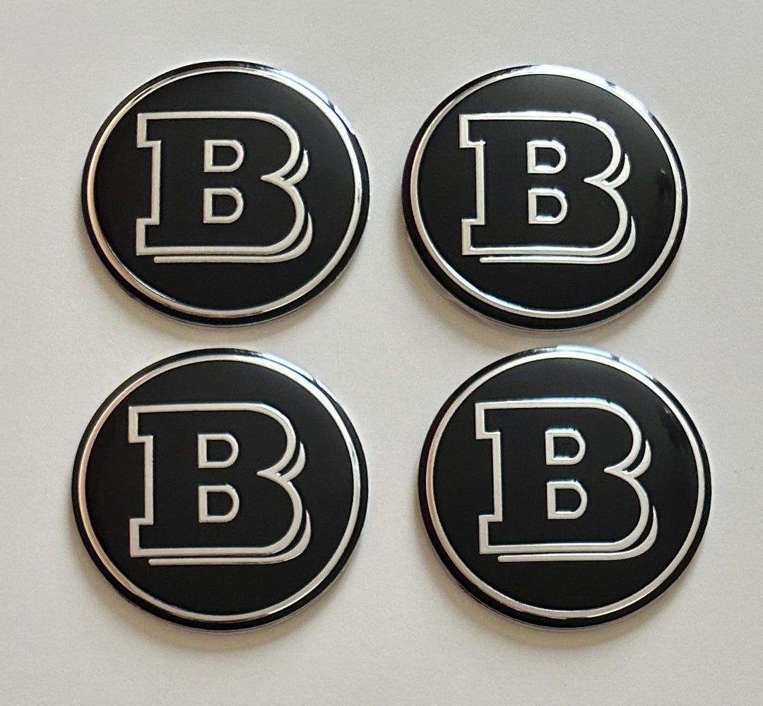 Set of 4 Black 56mm 2.20 Inch Brabus Wheel Center Hub Cap Stickers - Etsy