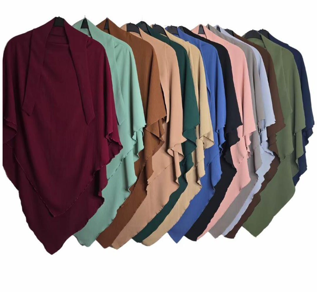 Triangle Long Hijab for Women, Active Hijab Outer, Modest Sport Hijab ...