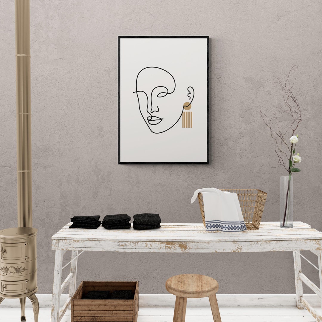 Minimalist Art Face Minimalist Art Print Minimalist Poster Minimalist ...