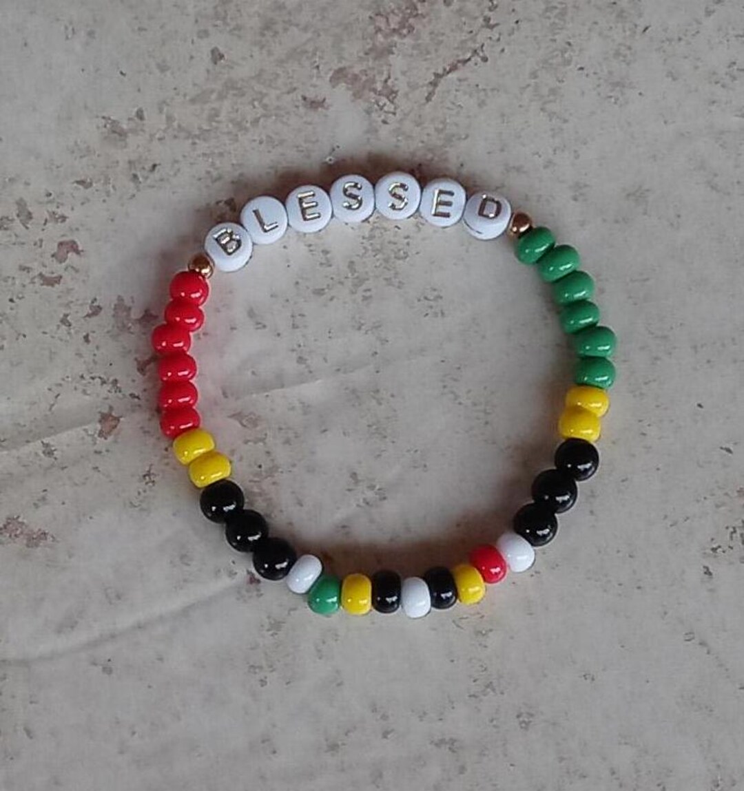 St Kitts Flag Color Bracelet, Caribbean Swag, Carnival Bracelet for ...