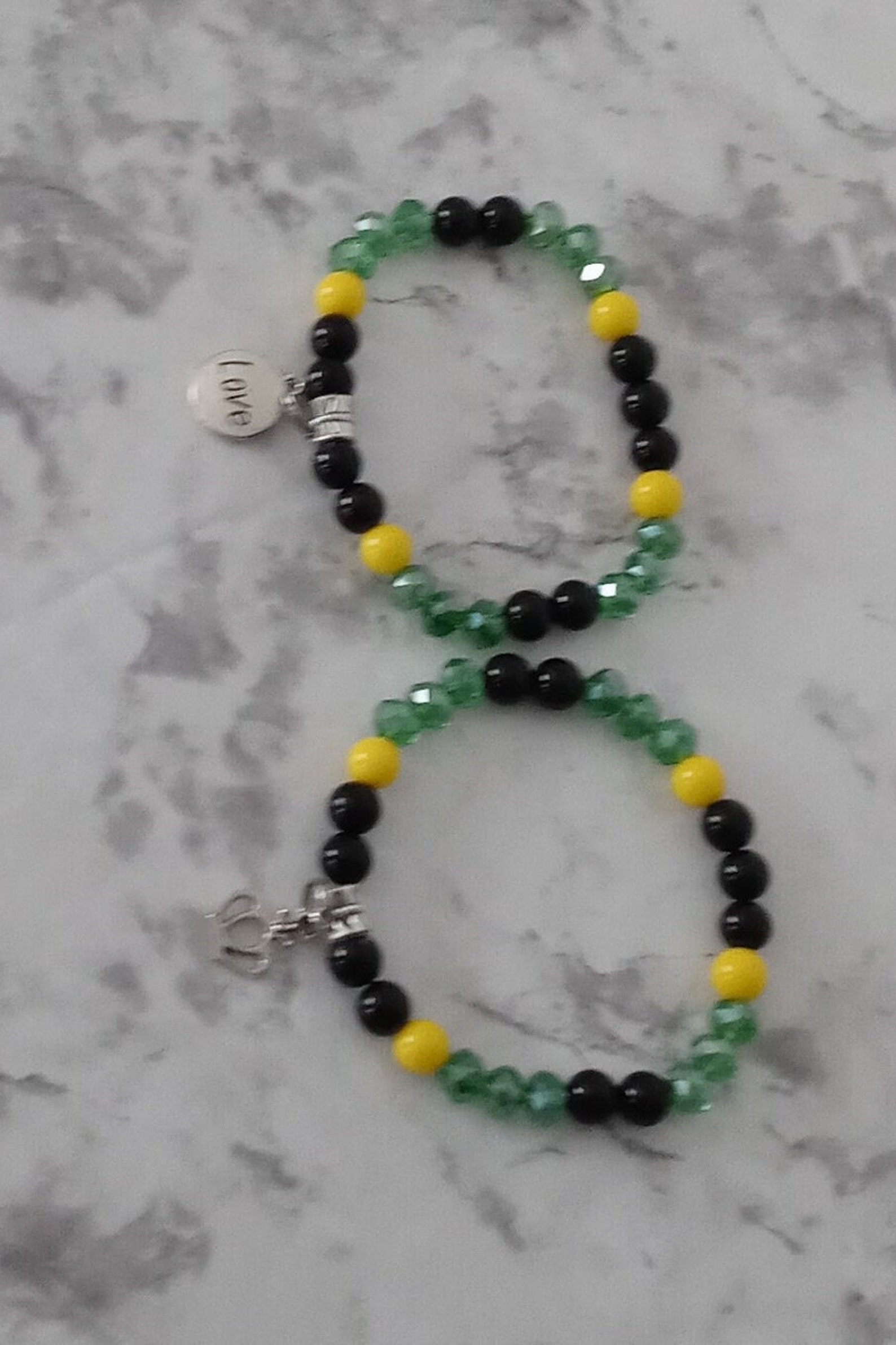 Jamaica Flag Color Bracelet, Caribbean Swag Jewelry, Carnival Bracelet ...