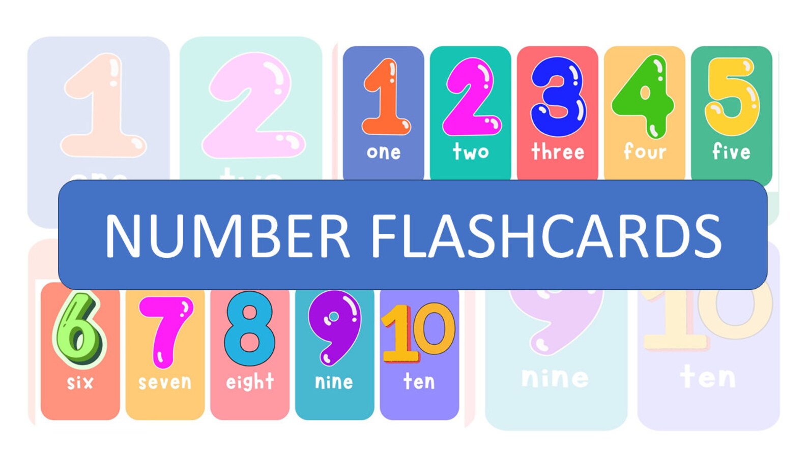 Number Flashcards, Printable Number Flash Cards, Preschool, Toddler ...