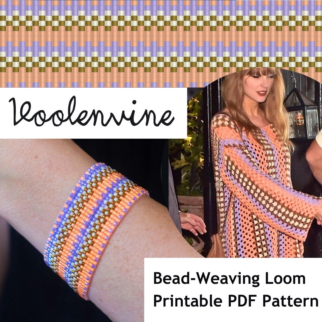 Taylor Swift Crochet Dress Inspired Bead-weaving Loom Bracelet Pattern ...