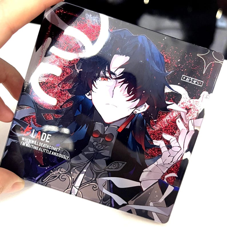 Blade Fanart Acrylic Blocks Glitter Quick Standee Acrylic Block Honkai ...