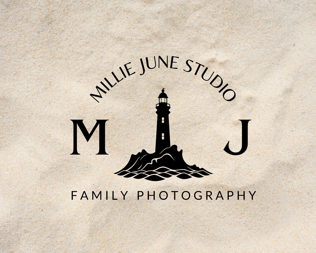 Lighthouse Photography Logo: Coastal Canva Template - Etsy