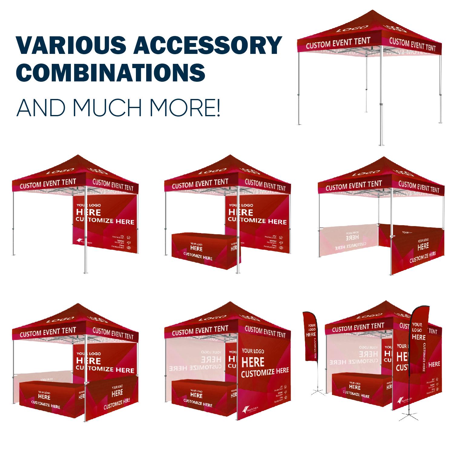 Custom Canopy 10x10 Tent Personalized Business Branded Tents Pop up ...