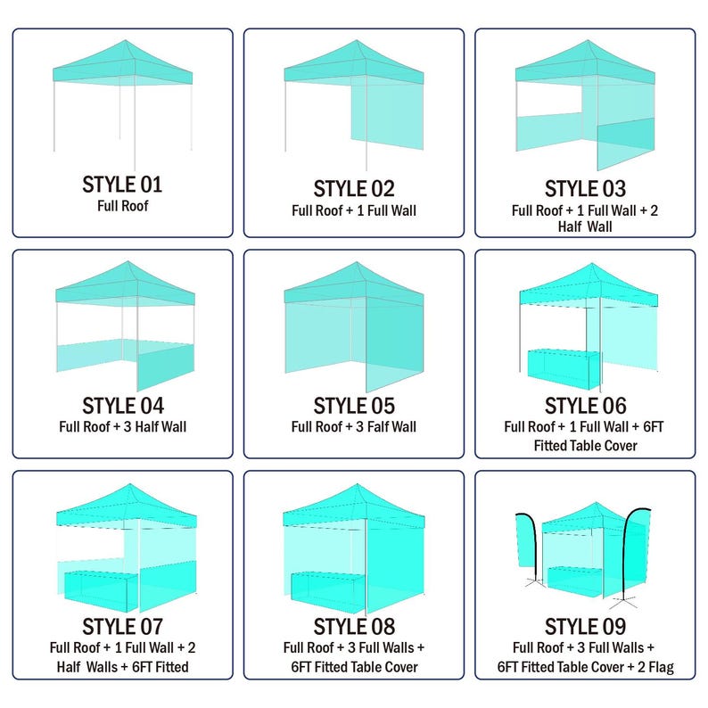 Custom Canopy 10x20 Tent Personalized Business Branded Tents Pop up ...