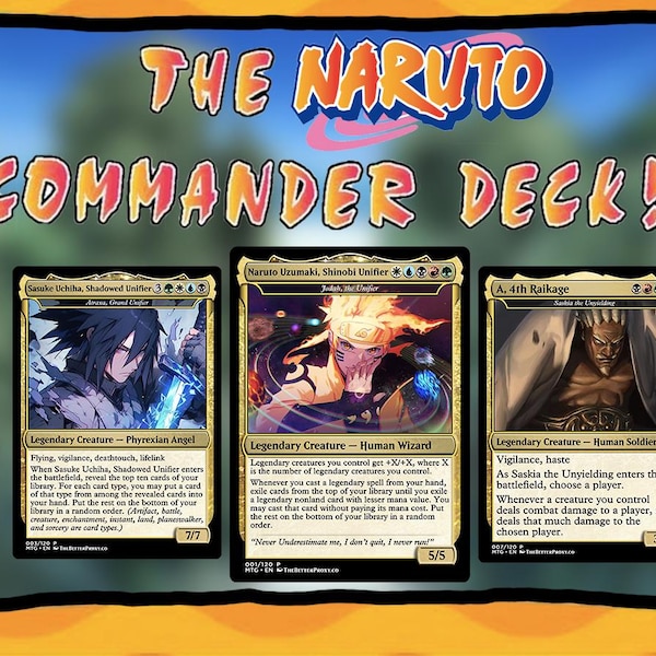 Anime Mtg Commander Deck - Etsy