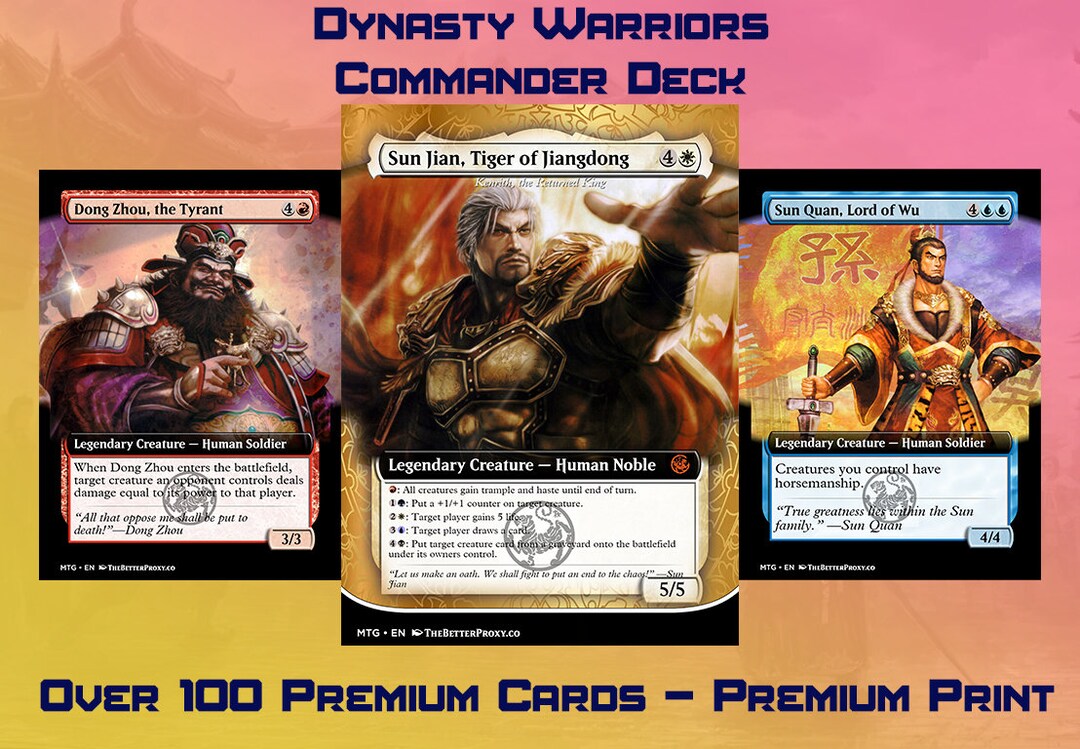 Dynasty Warriors, 'kenrith, the Returned King' Commander Deck Malenia ...