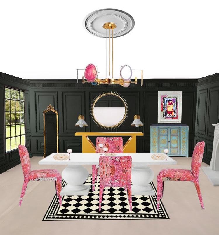 Dining Room Interior Decor Service - Etsy