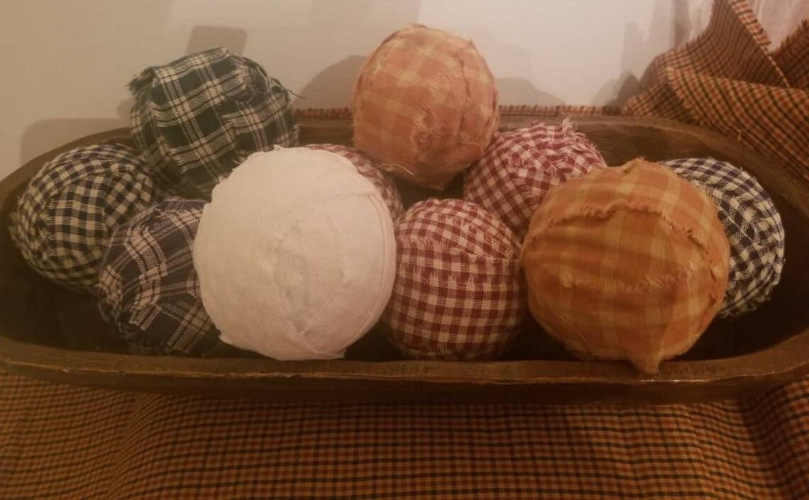 Prim Rag Balls ~ Rag Ball Dough Bowl Fillers - Etsy