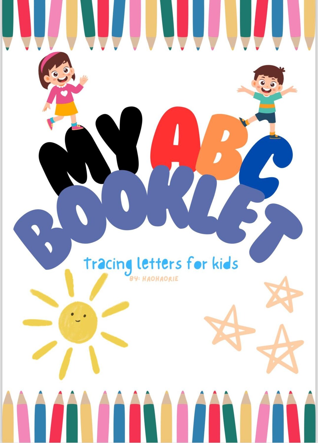 Back to School! | My ABC Booklet | Tracing Letters for Kids - Etsy