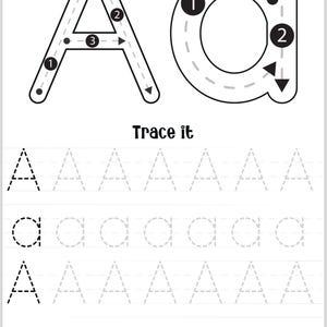 Back to School! | My ABC Booklet | Tracing Letters for Kids - Etsy