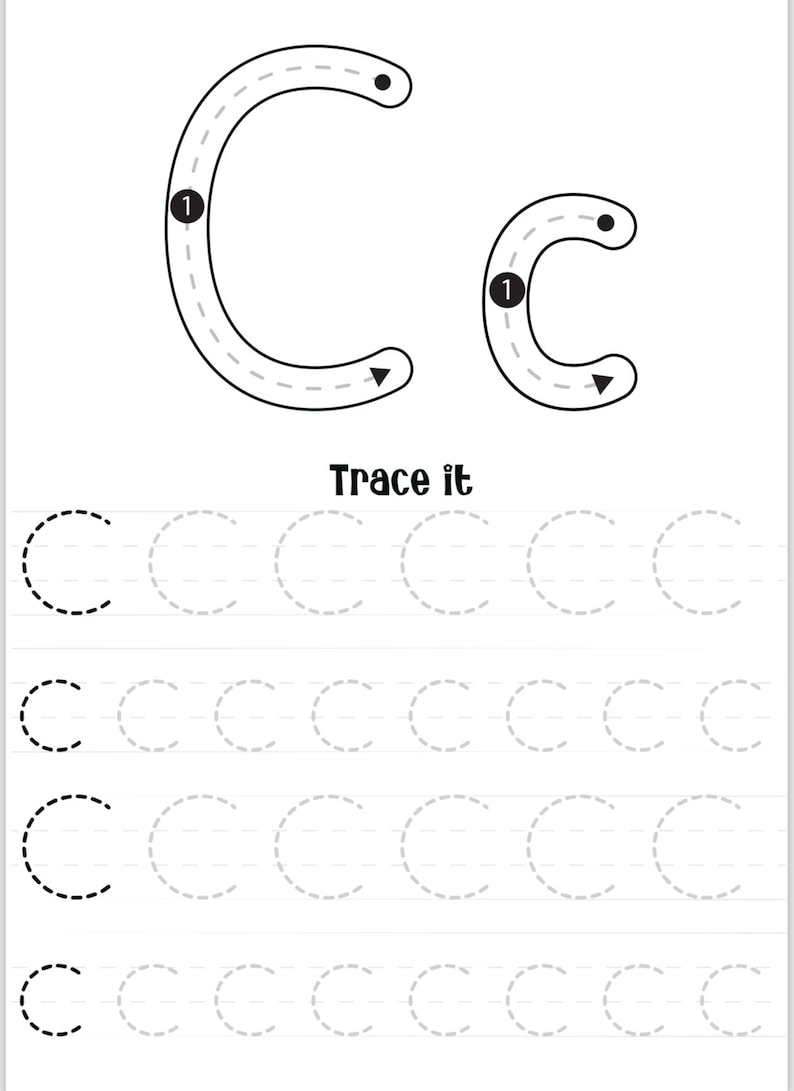 Back to School! | My ABC Booklet | Tracing Letters for Kids - Etsy