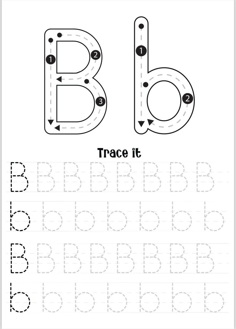 Back to School! | My ABC Booklet | Tracing Letters for Kids - Etsy