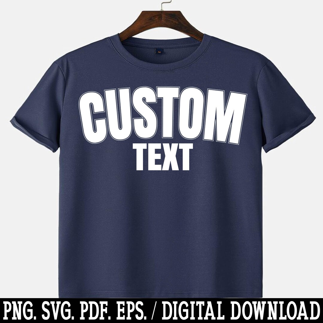 Custom Varsity Svg Png, Custom College Font Svg, Custom Jersey Font Svg ...