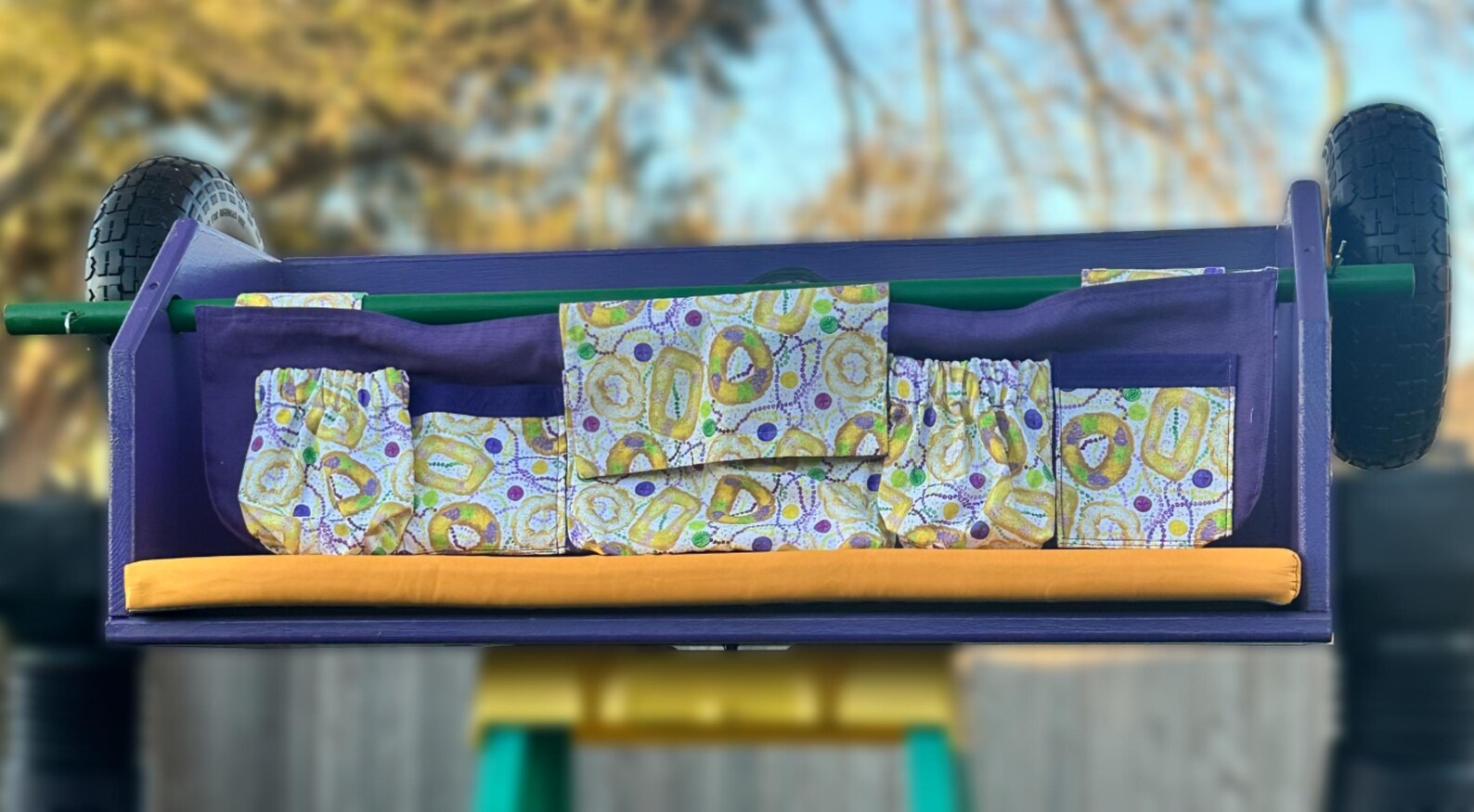 Mardi Gras Ladder Caddy Accessory for Storing Snacks and Drinks While ...