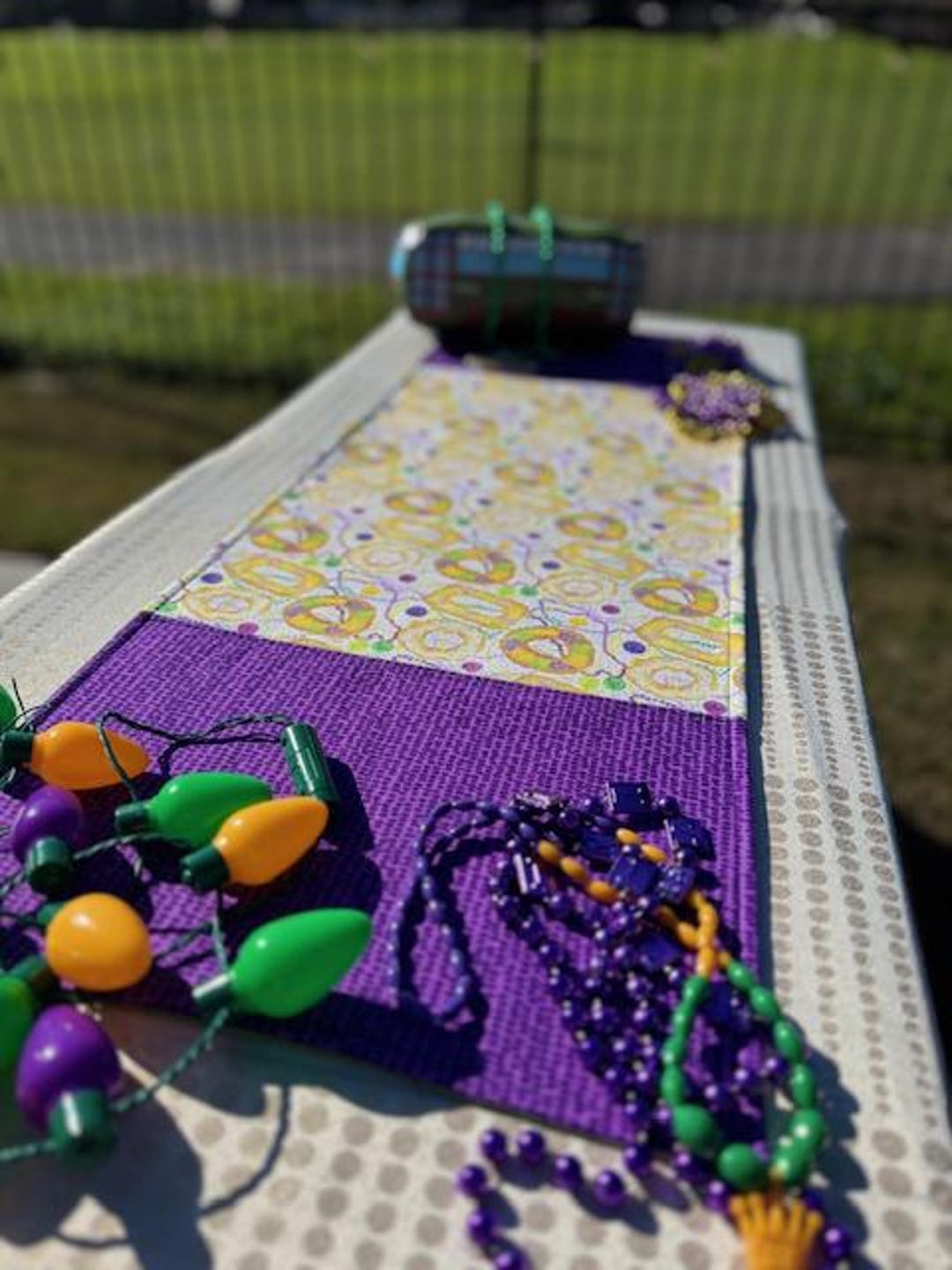 Mardi Gras King Cake Table Runner - Small - Etsy
