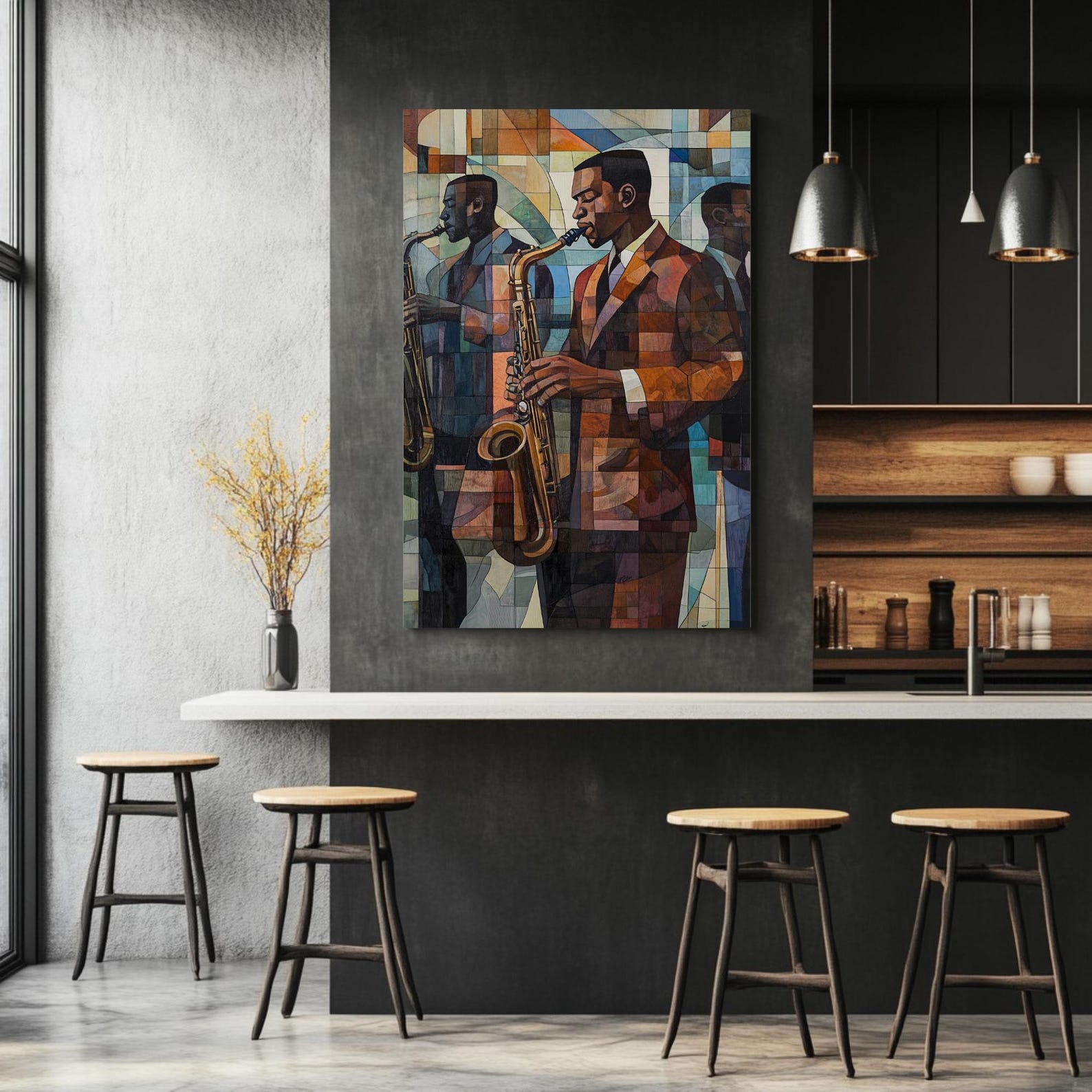 Harlem Renaissance Jazz Print Vintage Portrait Art by HELLOPRINTS ...