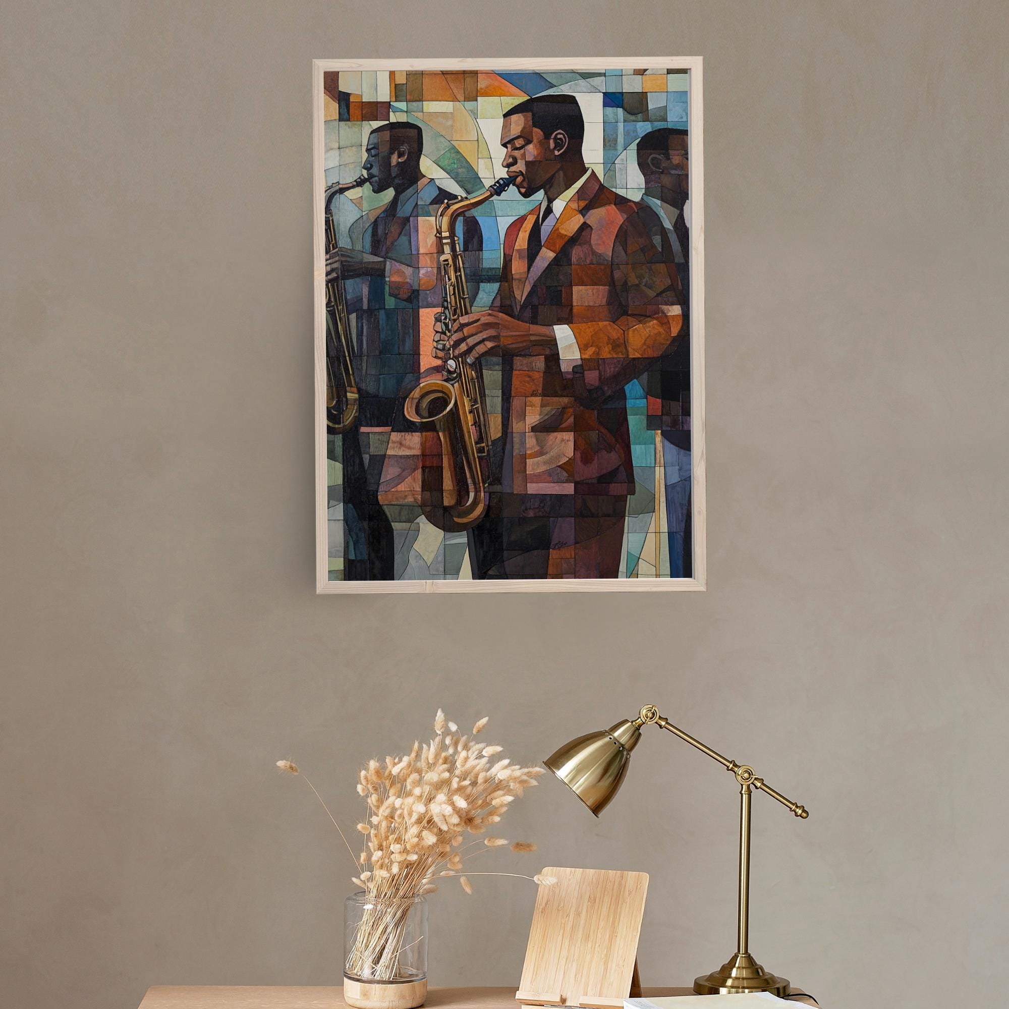 Harlem Renaissance Jazz Print Vintage Portrait Art by HELLOPRINTS ...