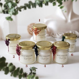 Personalized Mini Jar Candle Favors, Wedding Favors for Guests in Bulk ...