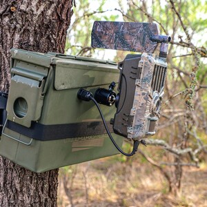12 Volt Ready Trail Cam Mount for Trees, Deer Hunting, Hunting Gear ...