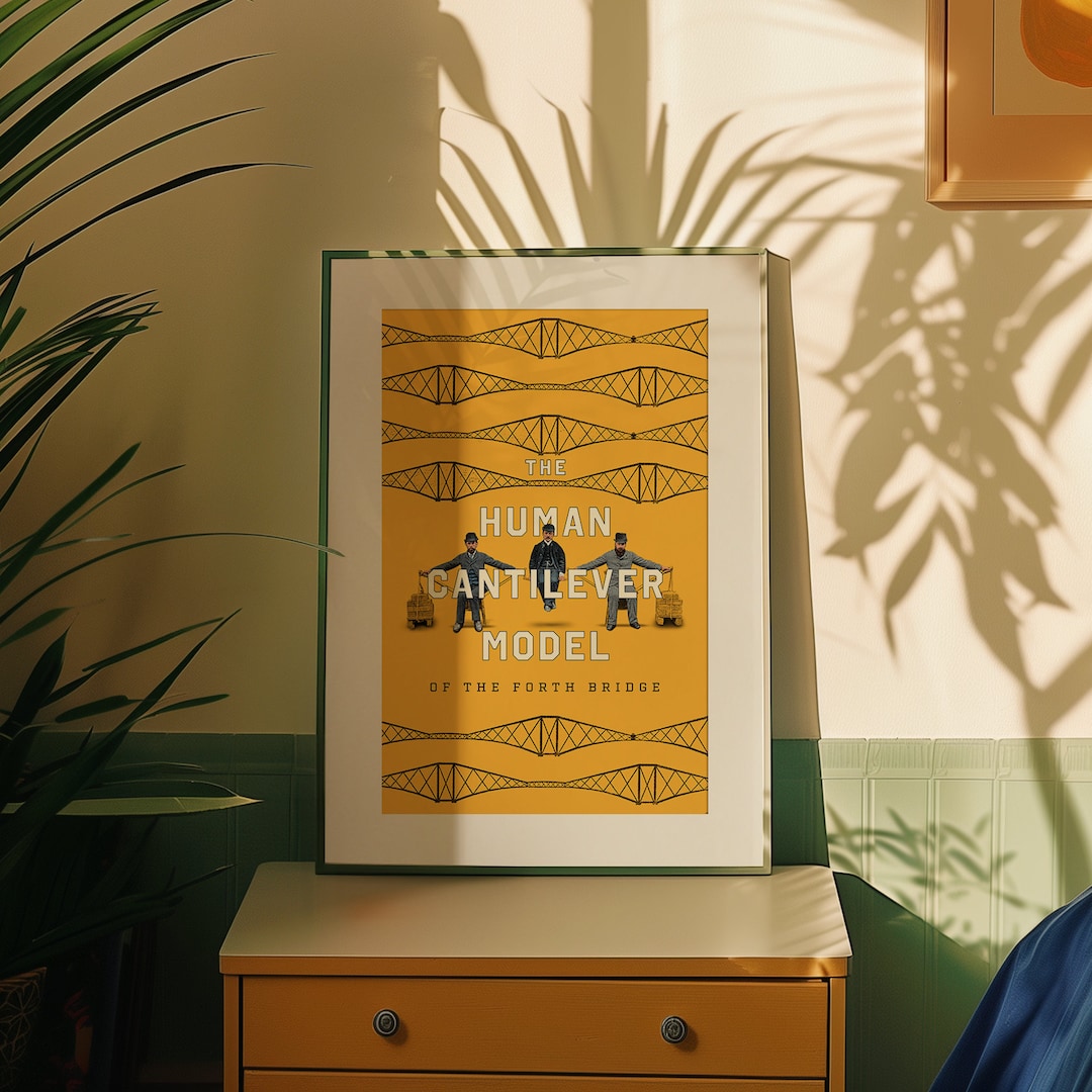 The Forth Bridge, Human Cantilever Model - Matte Poster, Wall Decor ...