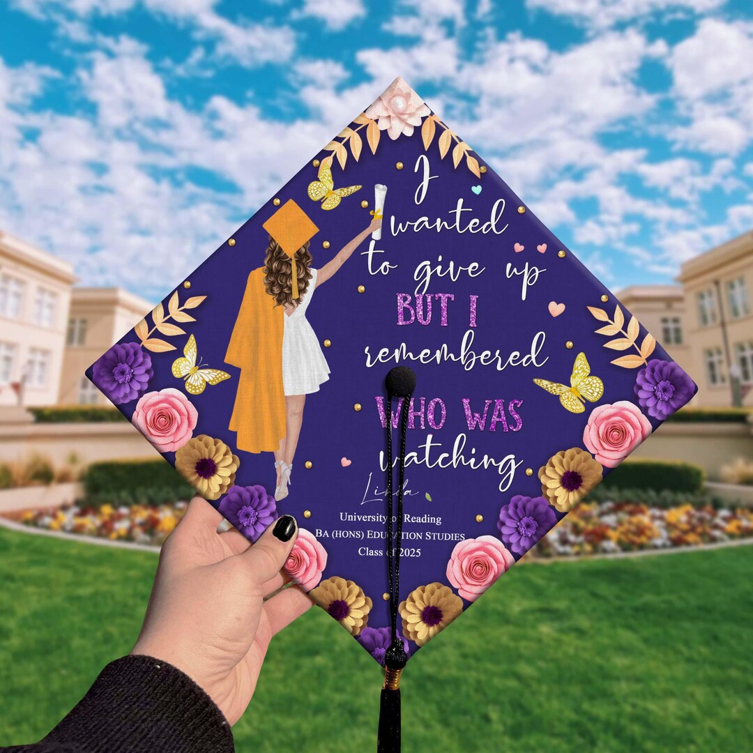 Custom Black Girl Graduation Cap Topper, Grad Cap Topper for Daughter ...
