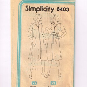 Vintage Simplicity Pattern 8403, 1977, Misses' Jiffy Dress, Size 14 - Etsy