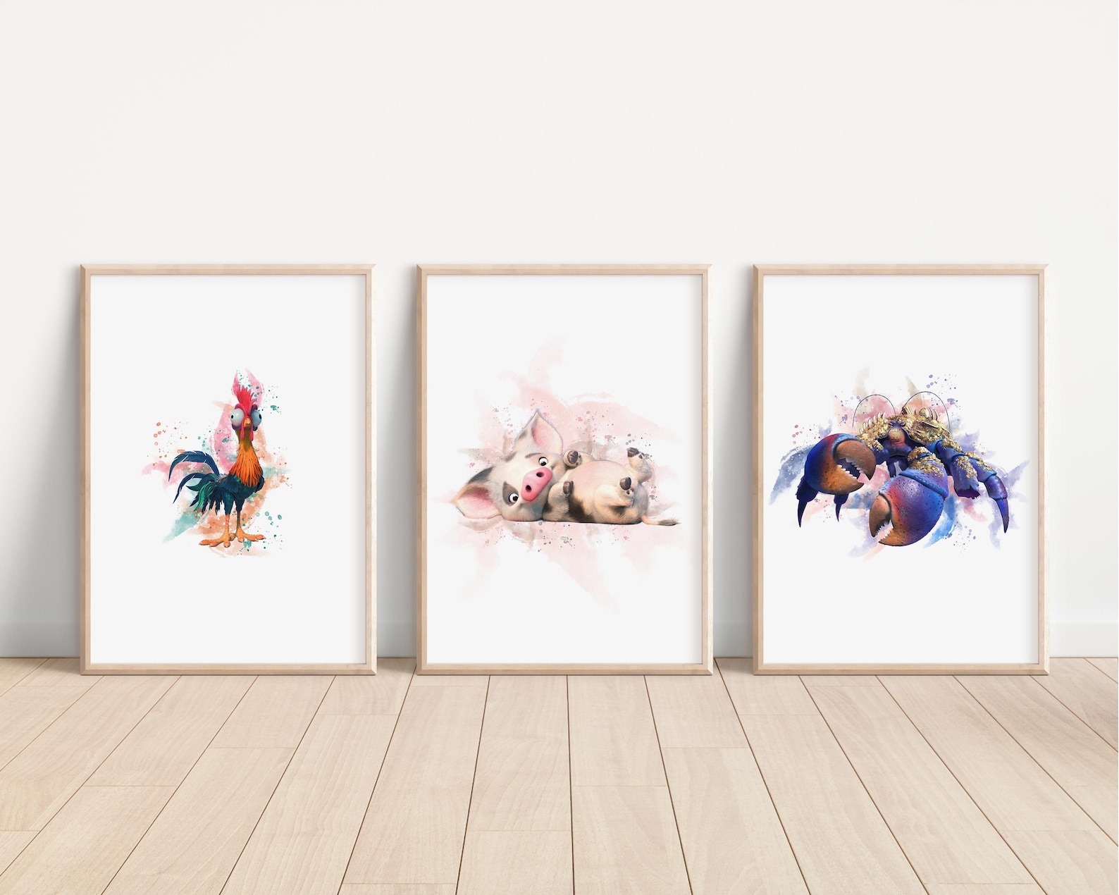 Moana Watercolour Disney Print, Disney Maui Bedroom Decor, Tamatoa ...