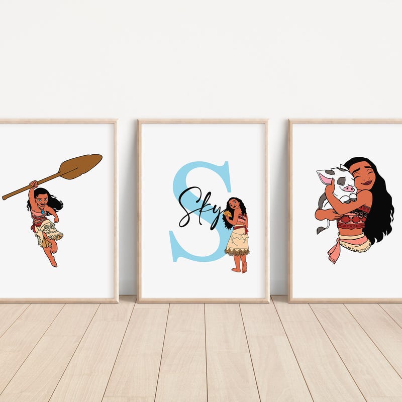 Moana Themed Name Sign - Etsy UK