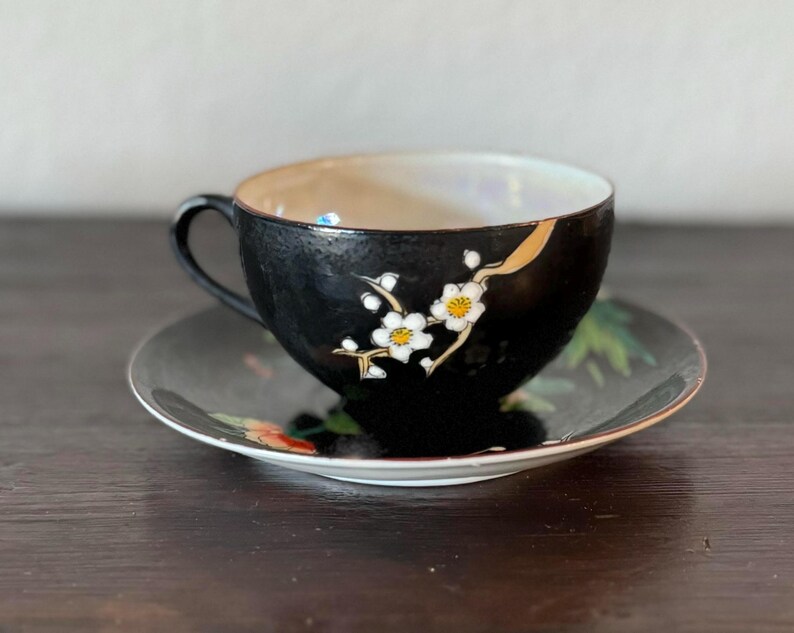 Antique Japanese Tea Cup Vintage Asian Tea Cup Hand Painted Japanese ...