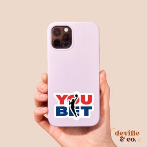 You Bet Sticker, Water Proof Sticker, Women in Sports, Laptop Vinyl ...