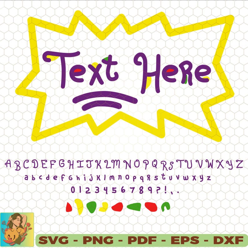 Rugrats Cartoon Svg, Rugrats Alphabet Svg, Rugrats Silhouette Cut Files ...